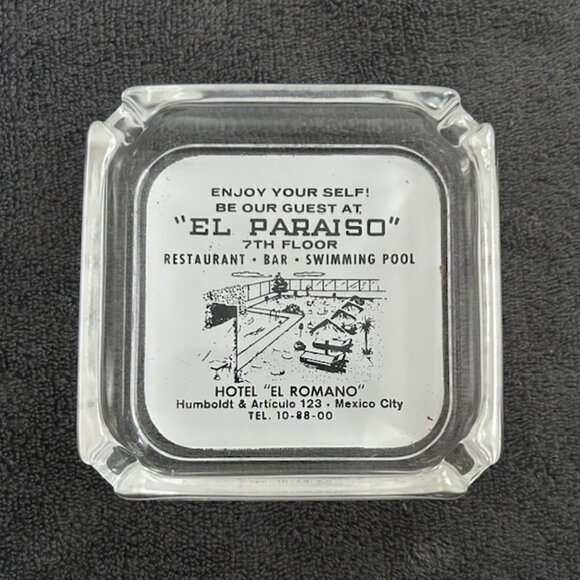 Source Unknown | Other | Vintage Hotel El Romano El Paraiso Ashtray ...